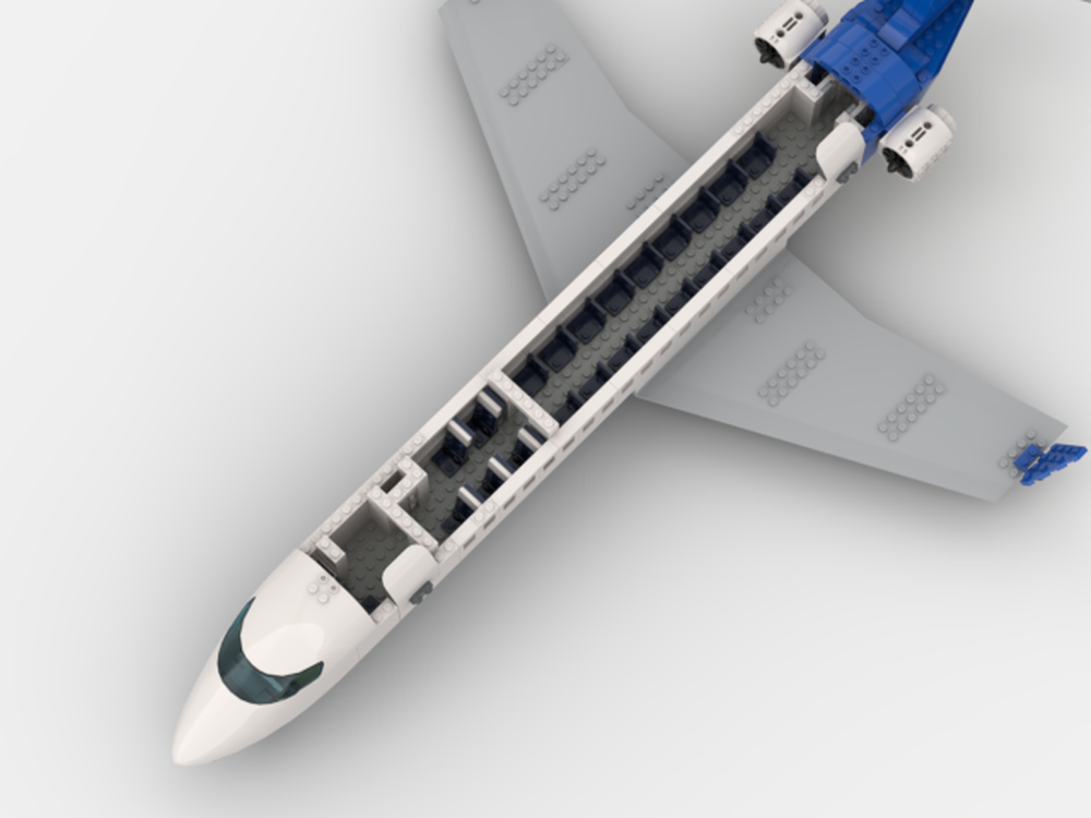 LEGO MOC LEGO CRJ-900 by LEGOgamer117 | Rebrickable - Build with LEGO