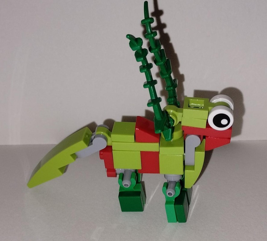 LEGO MOC Striped Lizard by Space_Steave | Rebrickable - Build with LEGO