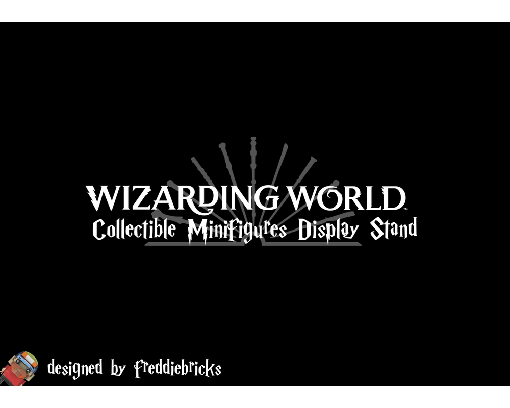 Lego Moc Wizarding World Cmf Minifigures Display Stand By