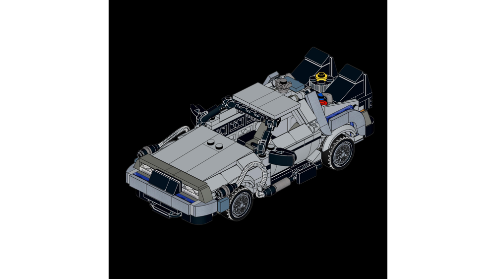 Lego Moc Bttf Delorean Time Machine By Biosystem Rebrickable Build