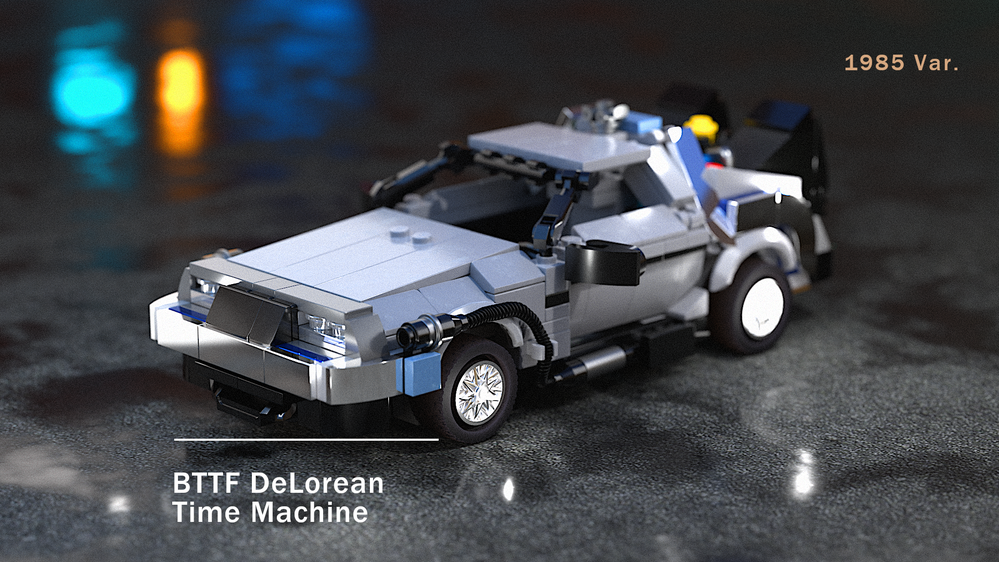 Lego Moc Bttf Delorean Time Machine By Biosystem Rebrickable Build