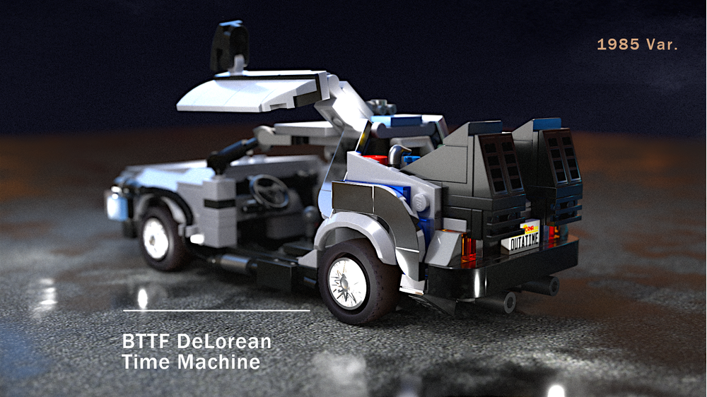 Lego Moc Bttf Delorean Time Machine By Biosystem Rebrickable Build
