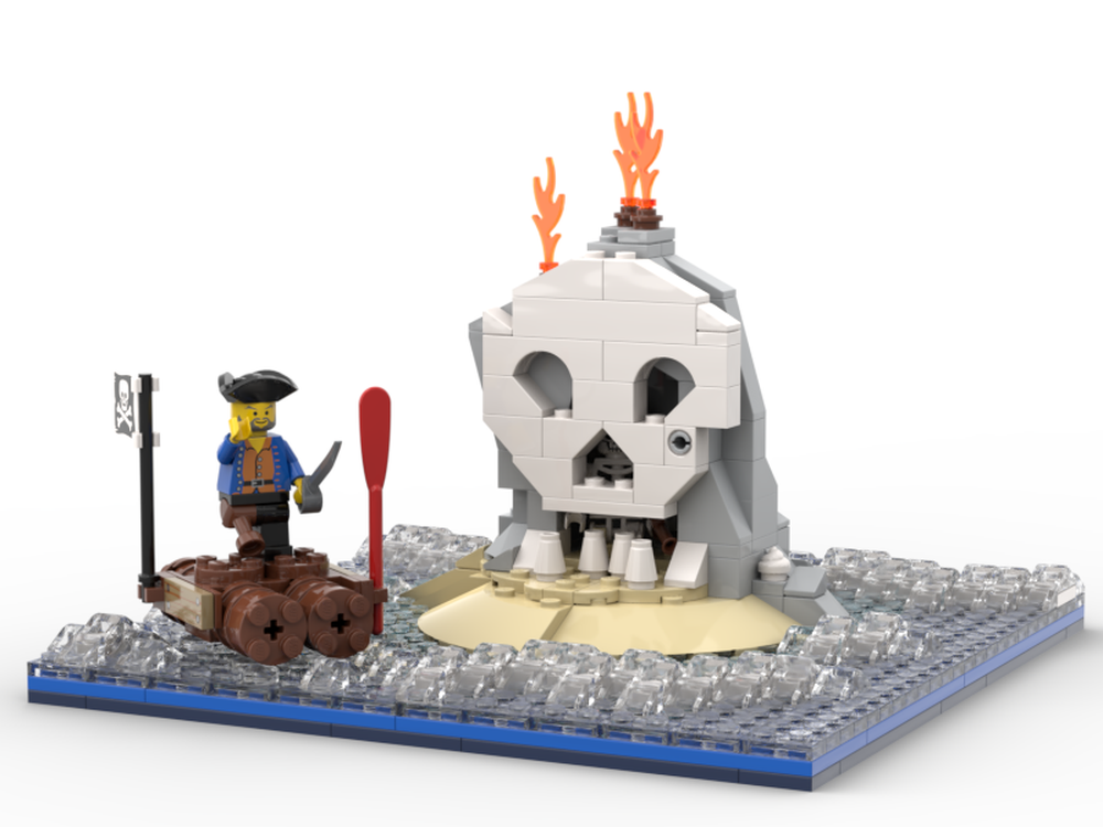 LEGO MOC Volcano Island Remake by Mikey_Brickalloti | Rebrickable ...