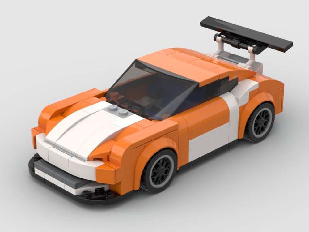 LEGO MOC Porsche 911 GT (Orange) 8-Wide MOD by BrickBuilder73 ...