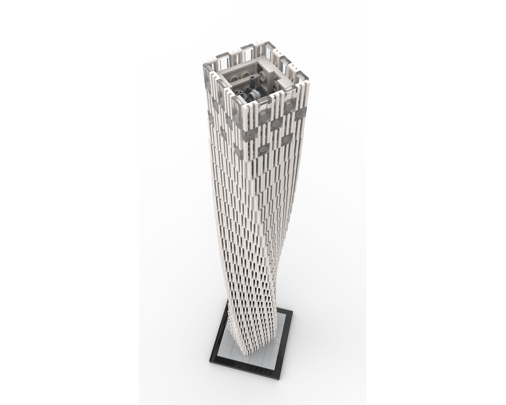 LEGO MOC-152436 Cayan Tower (Infinity Tower) Dubai 1:800 Scale by ...