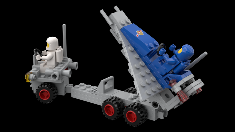 Lego Moc Classic Space Reimagined Space Probe Launcher 6870 By Watson