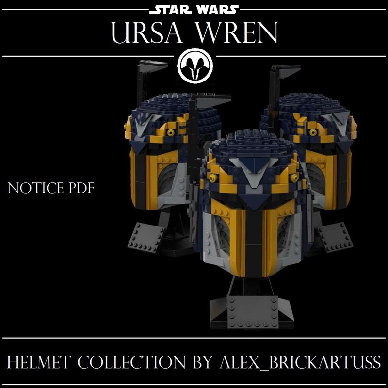 LEGO MOC Helmet Ursa Wren by Alex_BricKartuss | Rebrickable - Build ...