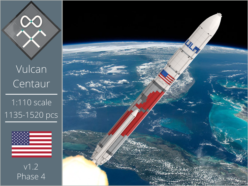 LEGO MOC 1:110 Vulcan Centaur by Foggy0utri Design Bureau | Rebrickable ...