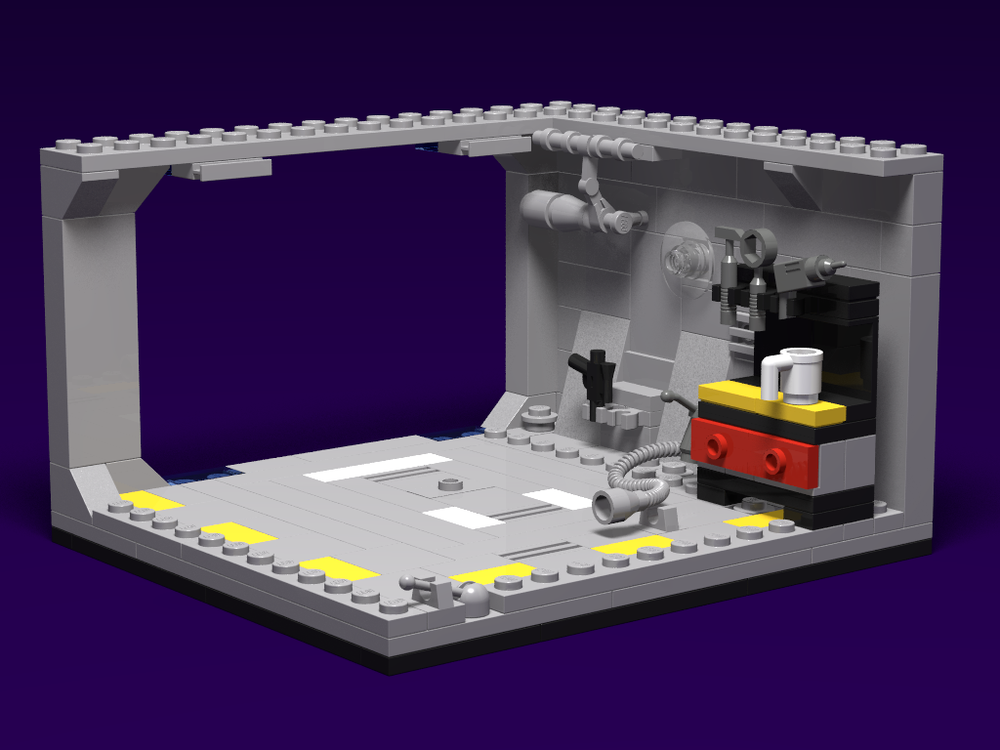 LEGO MOC Micro Hangar Bay by BluesBrickStudio | Rebrickable - Build ...
