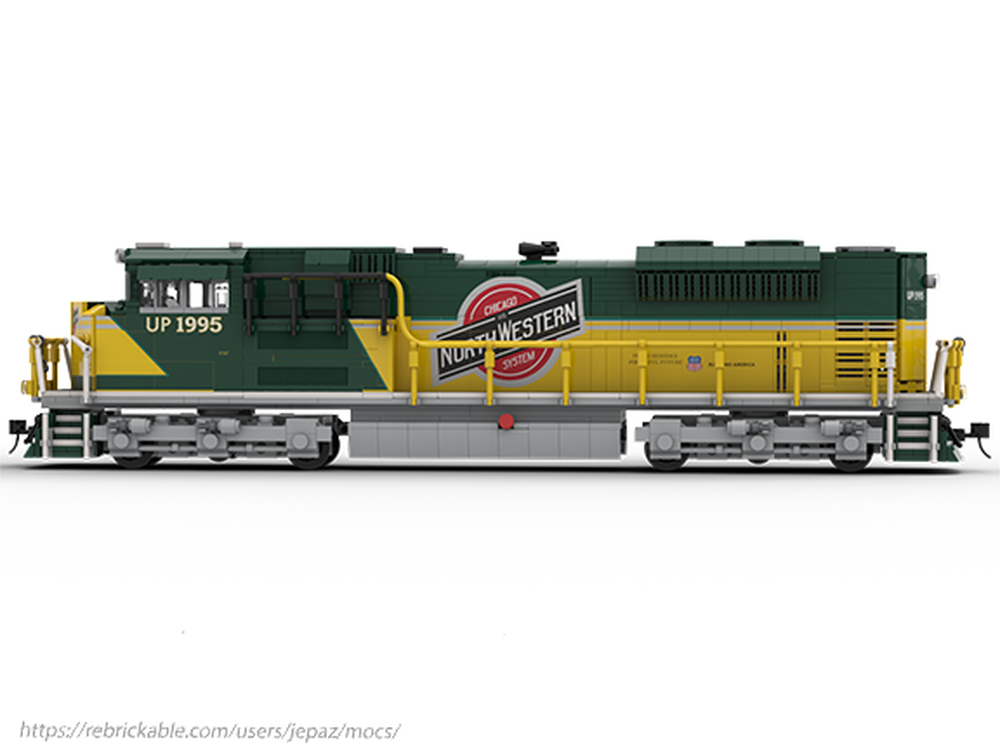 LEGO MOC Union Pacific UP 1995 Chicago Northwestern Heritage SD70ACE by ...