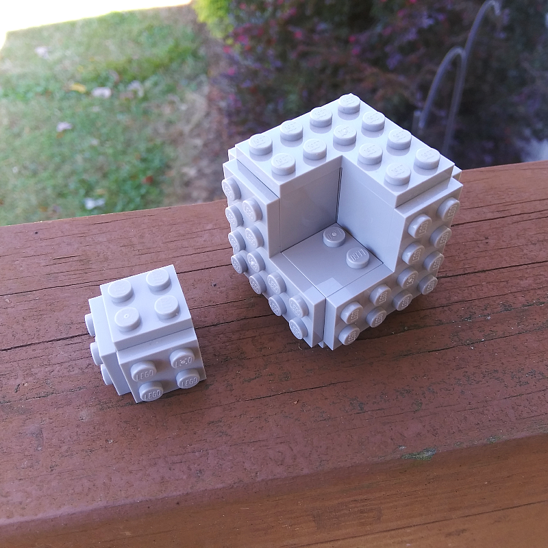 LEGO MOC-152537 lego cube 4x4 with 2x2 cut out fill by fourmula ...