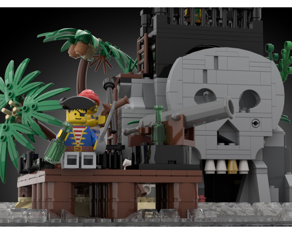 Lego Moc Skull Island Remake By Mikeybrickalloti Rebrickable Build