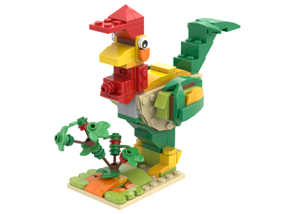 LEGO MOC Rooster by Matrynka | Rebrickable - Build with LEGO