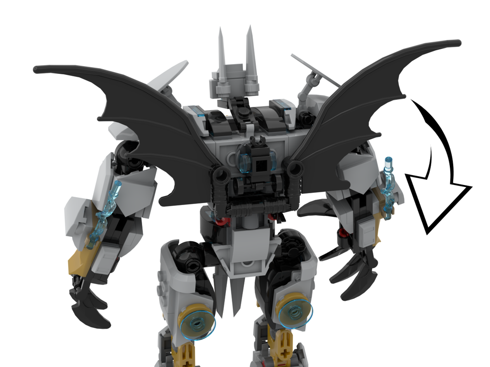 LEGO MOC Bat Mech Battle by SaiBrickShop | Rebrickable - Build with LEGO