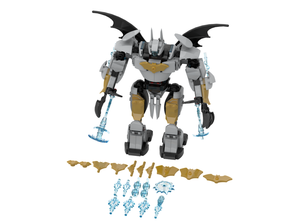 LEGO MOC Bat Mech Battle by SaiBrickShop | Rebrickable - Build with LEGO