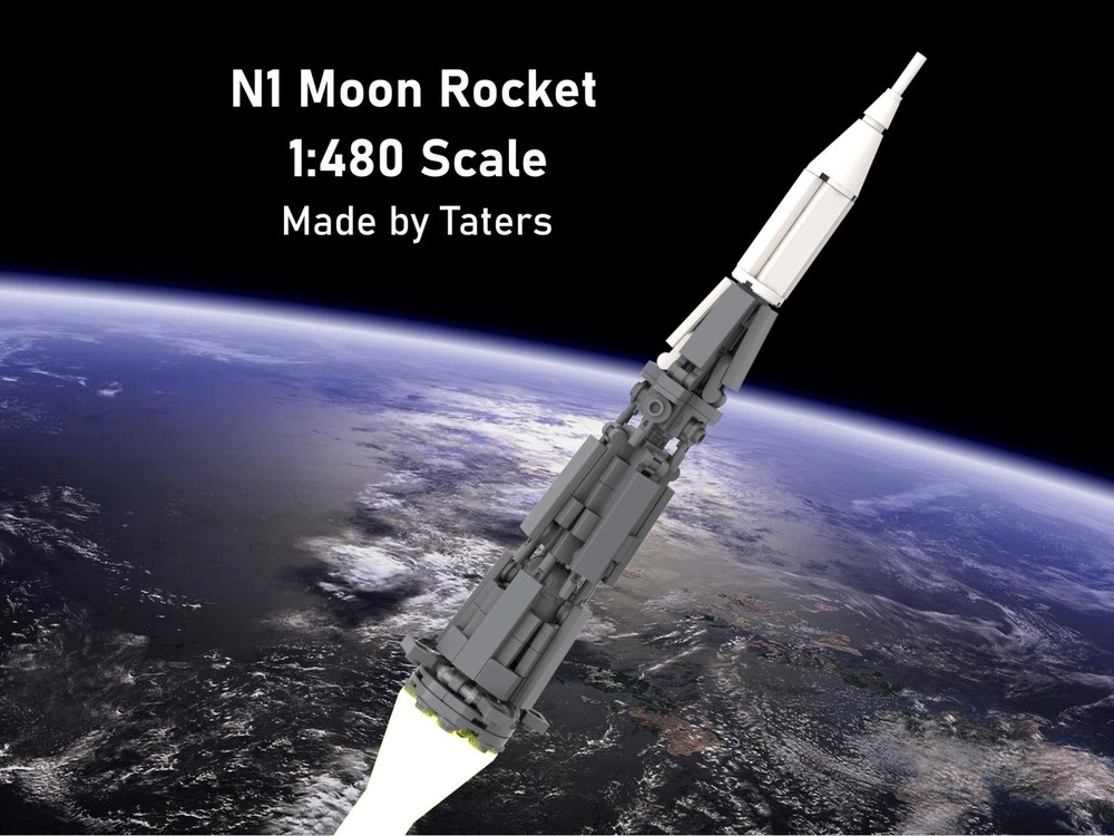 LEGO MOC N1 Moon Rocket by Taters | Rebrickable - Build with LEGO