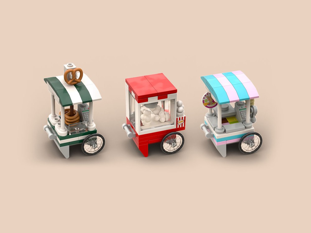 LEGO MOC Food Carts by Xenlc | Rebrickable - Build with LEGO