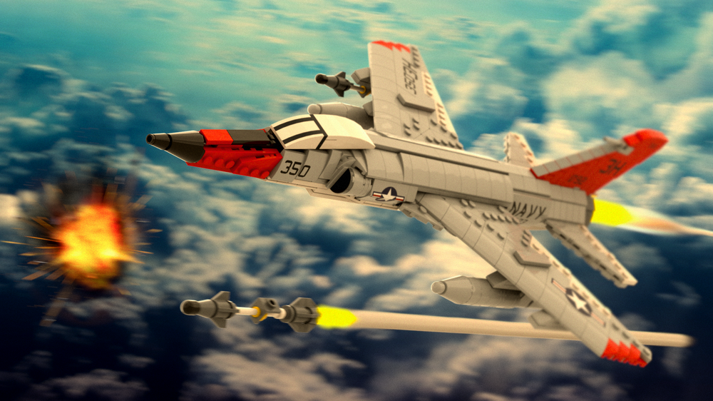 LEGO MOC 1:35 Scale F-11 Tiger (Blue Angels, Red & Gray Camo) by ...