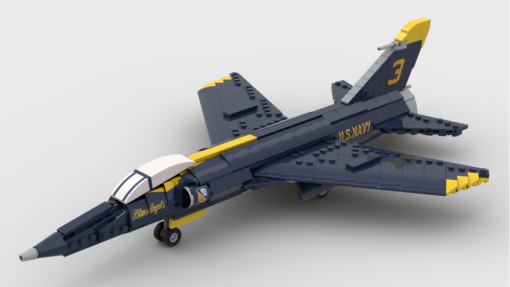 LEGO MOC 1:35 Scale F-11 Tiger (Blue Angels, Red & Gray Camo) by ...