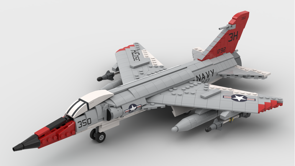 LEGO MOC 1:35 Scale F-11 Tiger (Blue Angels, Red & Gray Camo) by ...