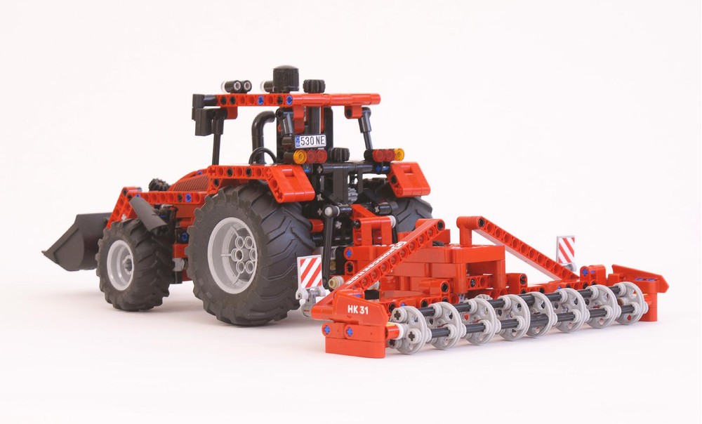 Lego Moc Rotary Cultivator By Ultra32 Rebrickable Build With Lego