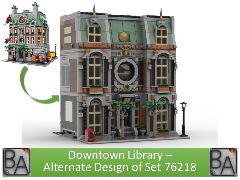 LEGO MOC Downtown Library - Alternate Design of Set 76218 by Brick ...