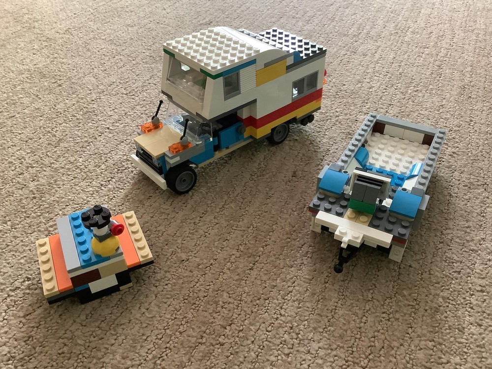 LEGO MOC Motorhome and trailer by ORBcreations | Rebrickable - Build ...