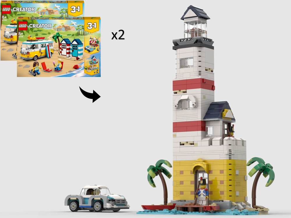 LEGO MOC Sabre Island Eldorado Lighthouse - Alternate Build of 2 x ...