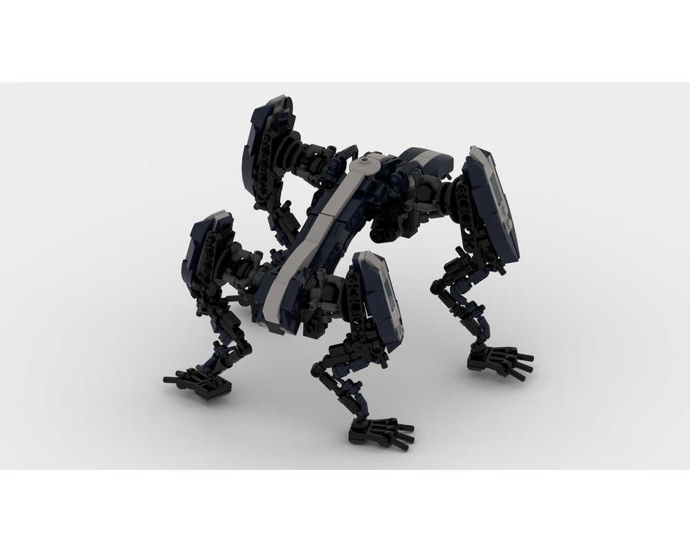 Lego Moc Warframe The Jackal By Mannok Rebrickable Build With Lego