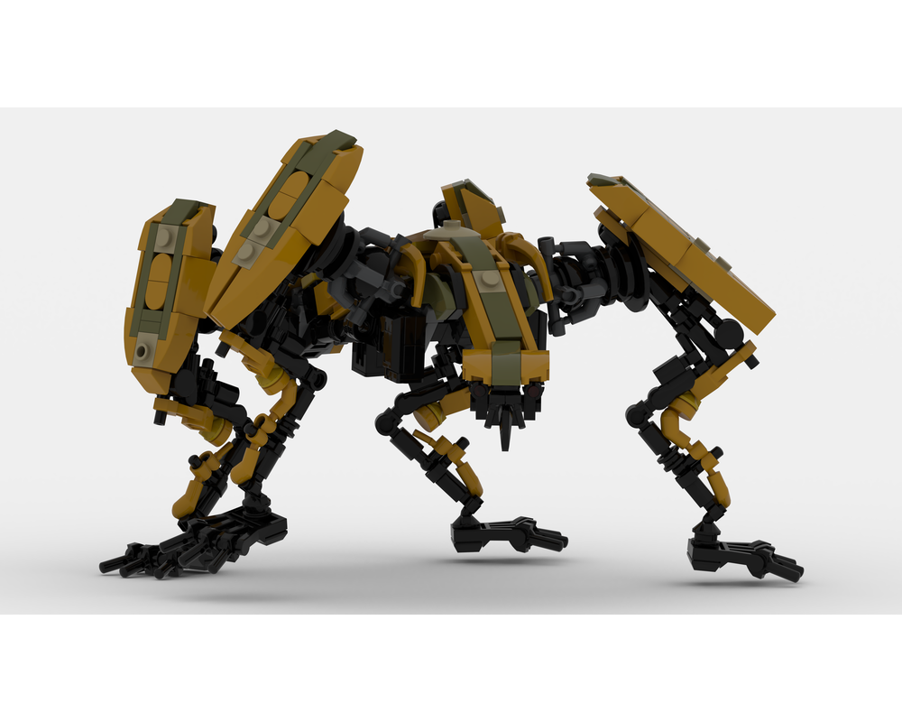 Lego Moc Warframe The Jackal By Mannok Rebrickable Build With Lego