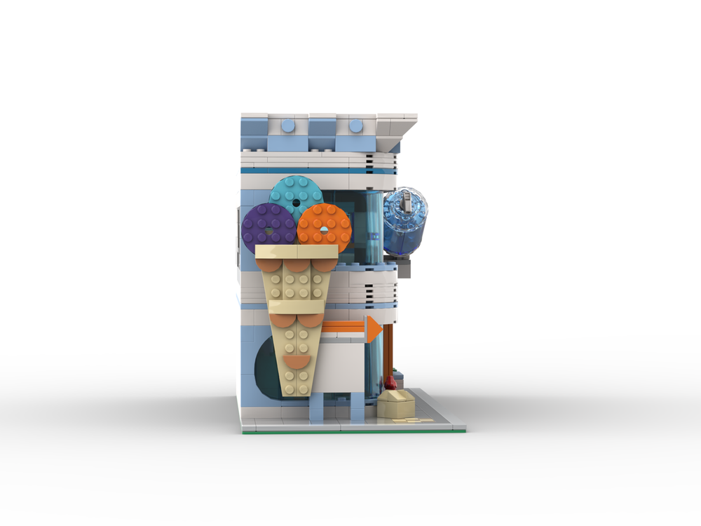 Lego Moc Corner City Dessert By Noobricks Rebrickable Build With Lego