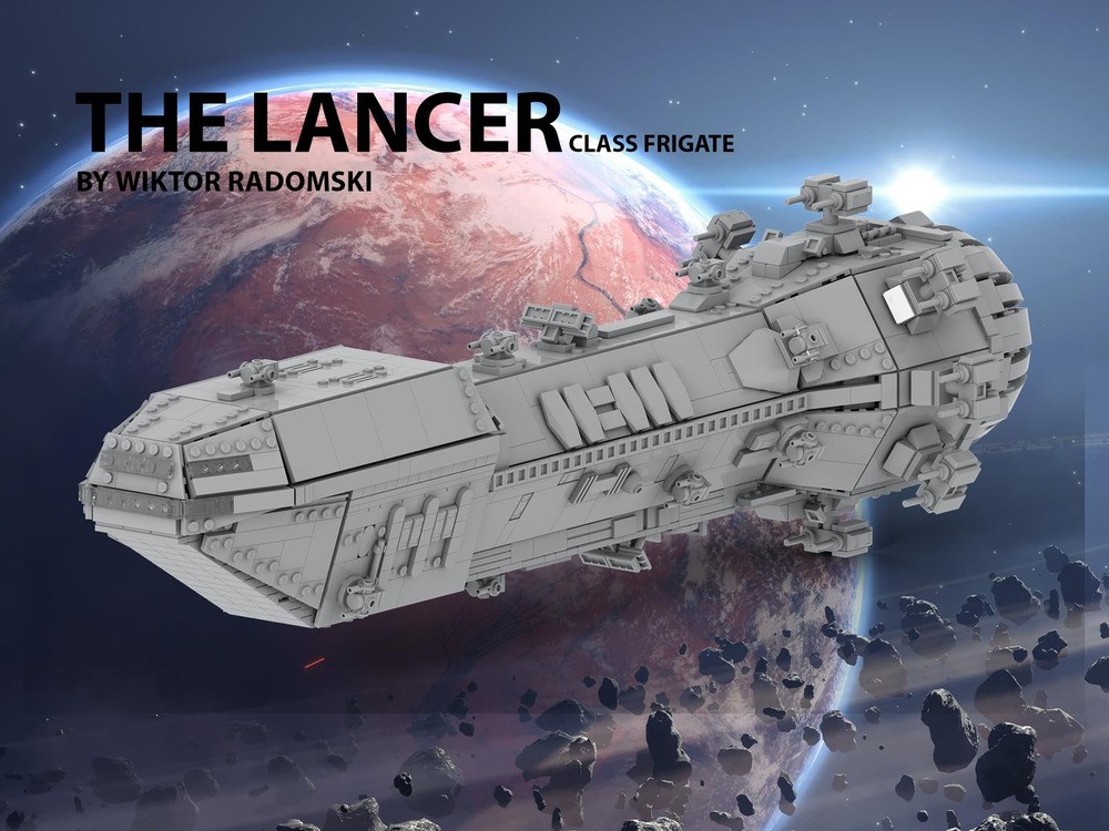 LEGO MOC Lancer Class Frigate by Wiktor Radomski | Rebrickable - Build ...