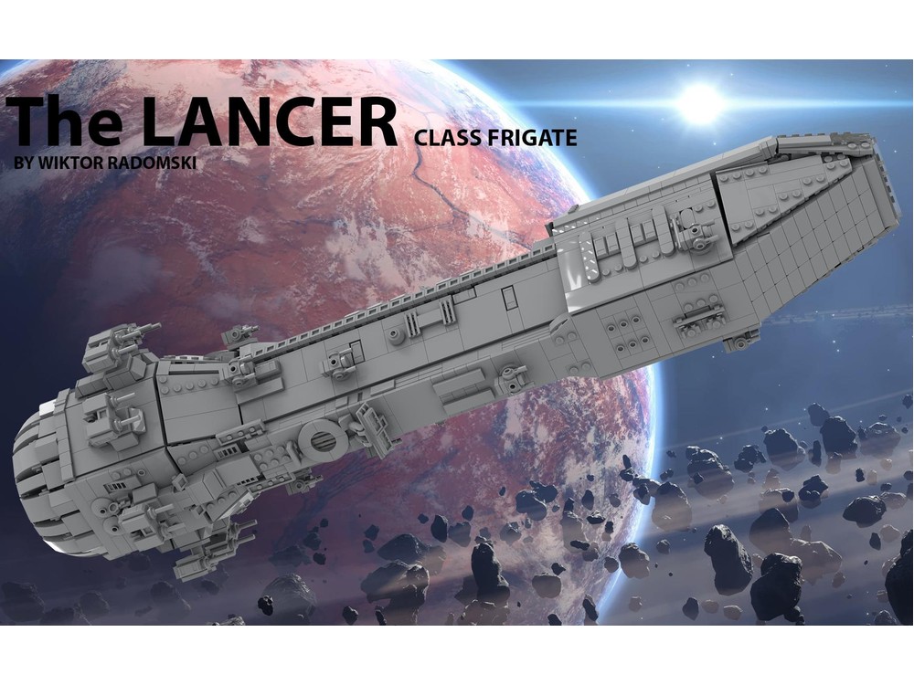 Lego Moc Lancer Class Frigate By Wiktor Radomski Rebrickable Build