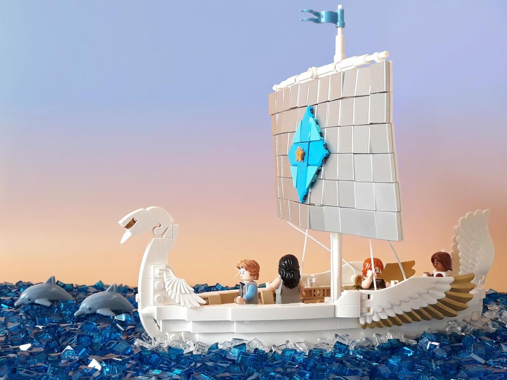 LEGO MOC Vingilot (elven ship) by Rauy | Rebrickable - Build with LEGO