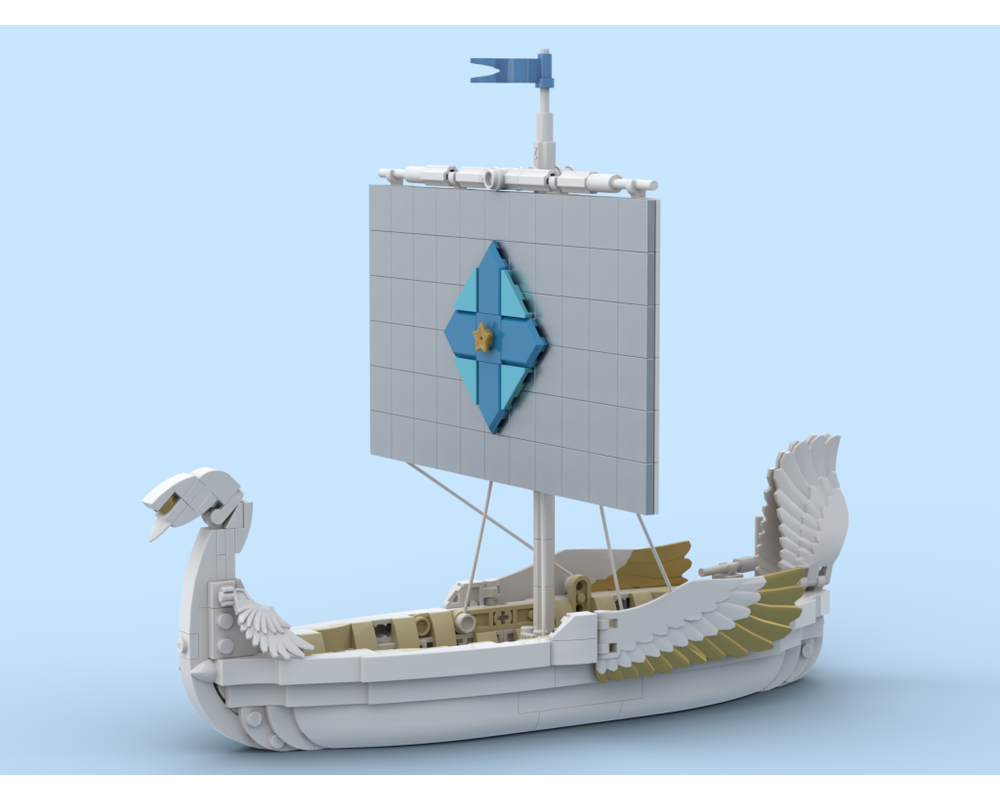 Lego Moc Vingilot Elven Ship By Rauy Rebrickable Build With Lego