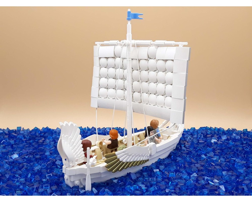 Lego Moc Vingilot Elven Ship By Rauy Rebrickable Build With Lego