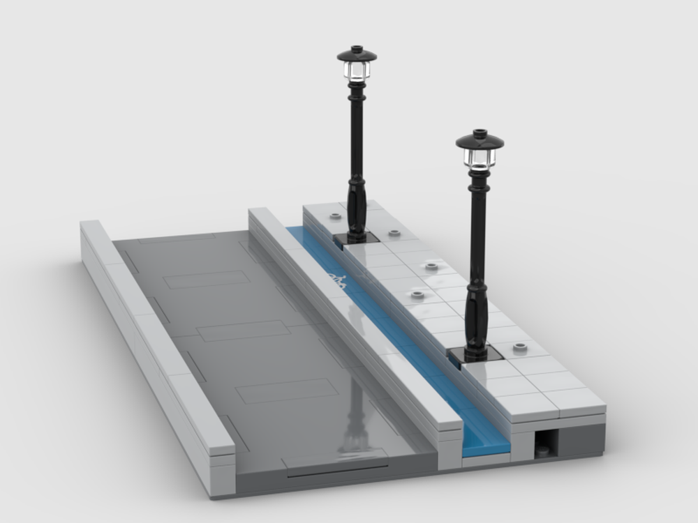 LEGO MOC MILS Road 16x32 with Bike Lane by Stefos | Rebrickable - Build ...