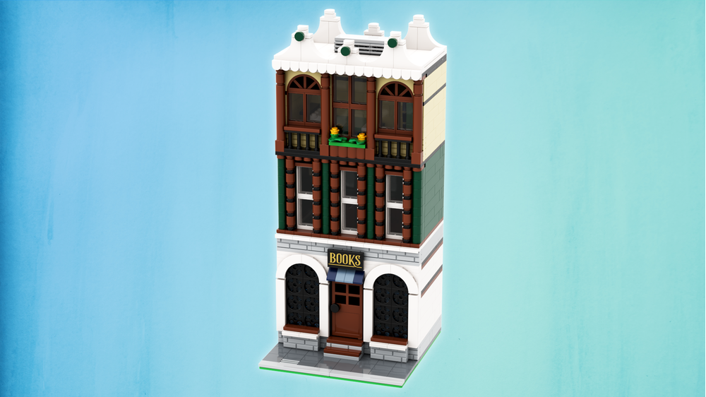 LEGO MOC Bookshop 16x16 by JuliaBuilds | Rebrickable - Build with LEGO
