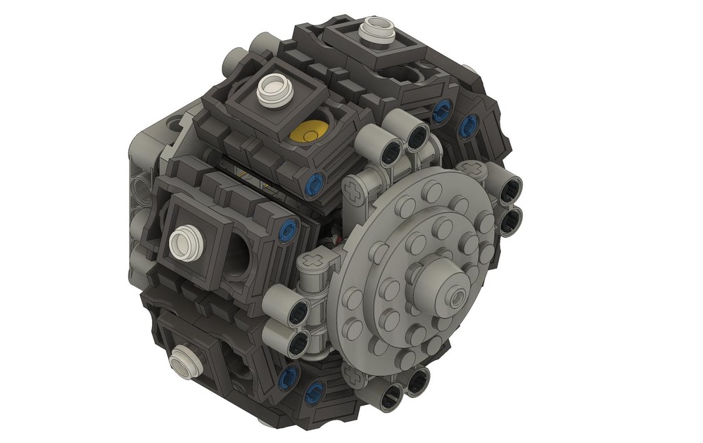 LEGO MOC 16 Cylinder Two-stroke Radial Engine - Monaco Trossi by WPNGLS ...