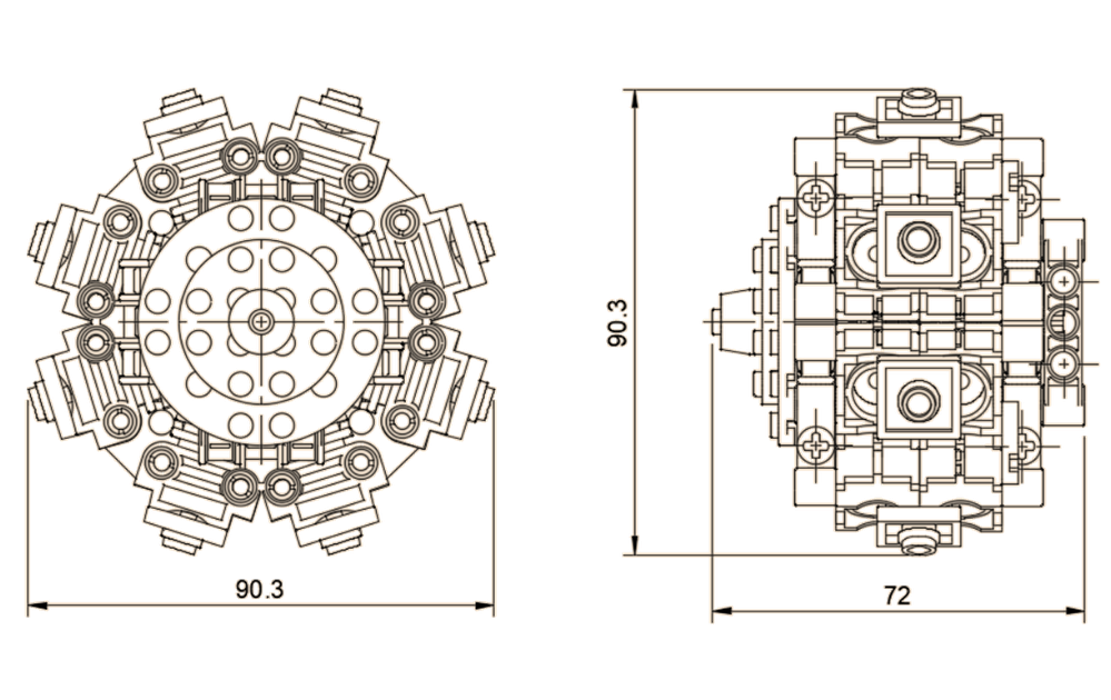 LEGO MOC 16 Cylinder Two-stroke Radial Engine - Monaco Trossi by WPNGLS ...