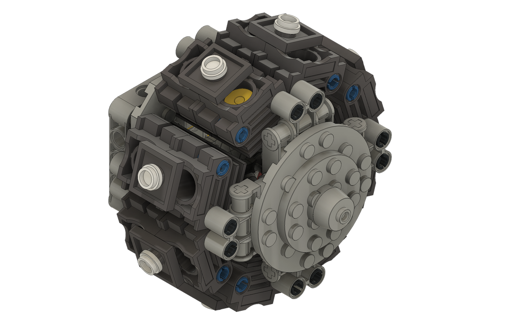 LEGO MOC 16 Cylinder Two-stroke Radial Engine - Monaco Trossi by WPNGLS ...