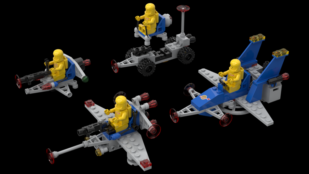 LEGO MOC Classic Space Reimagined: Collection 3 - Space Vehicles (6805 ...
