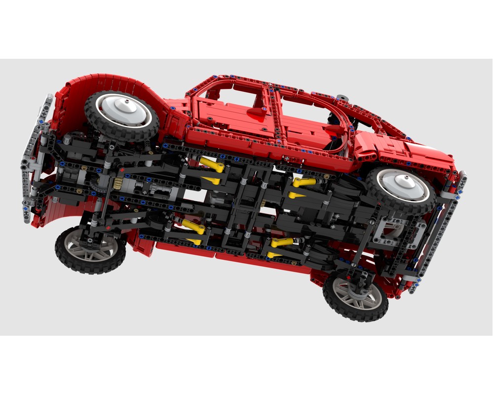 LEGO MOC Citroen 2CV Red (Enhanced) by Nico71 | Rebrickable - Build ...