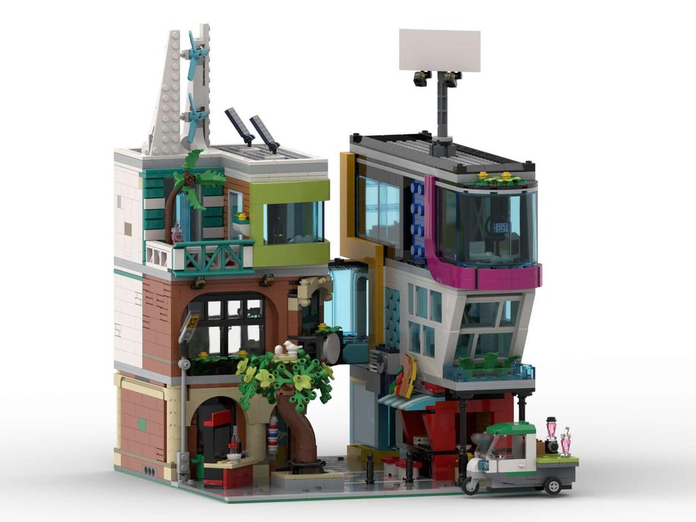 LEGO MOC 60380 Modular Downtown by PatBrickx | Rebrickable - Build with ...