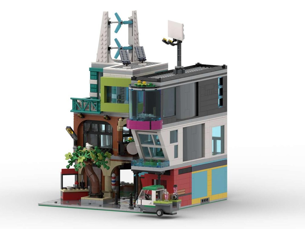 LEGO MOC 60380 Modular Downtown by PatBrickx | Rebrickable - Build with ...