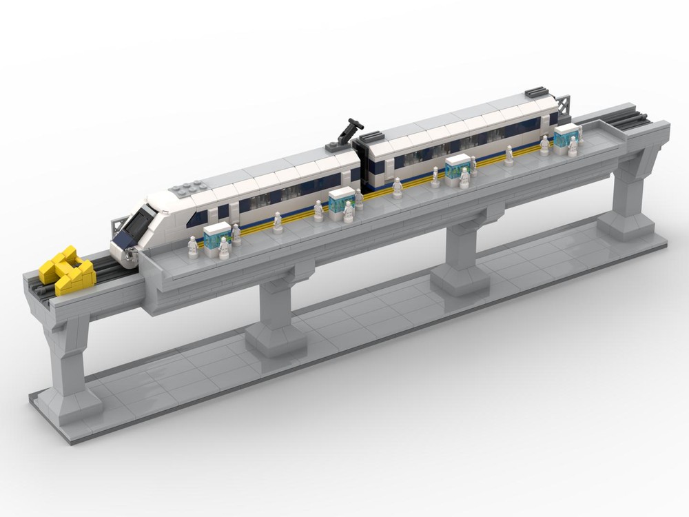 LEGO MOC High-Speed Train Station by J.Mods.Bricks | Rebrickable ...