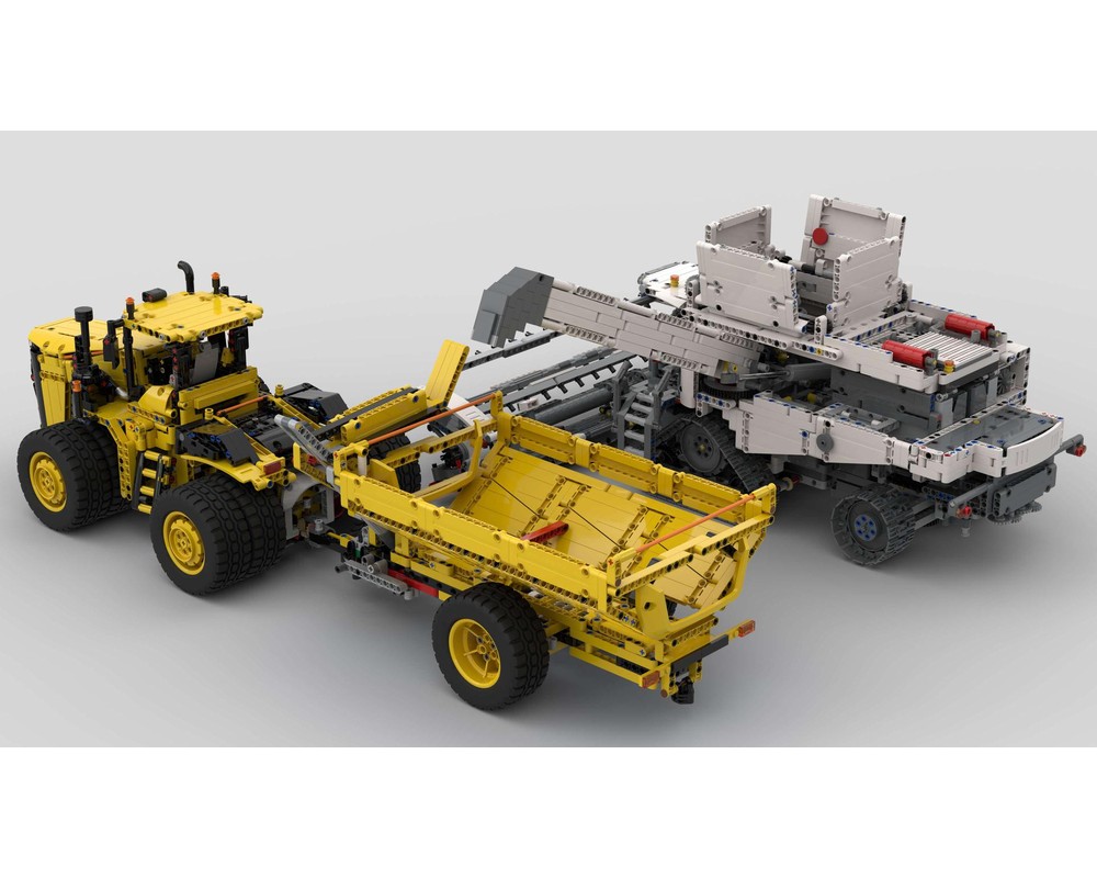 LEGO MOC Harvest Pack 42100 Combine Harvester and 42114 John Deere 9620 ...