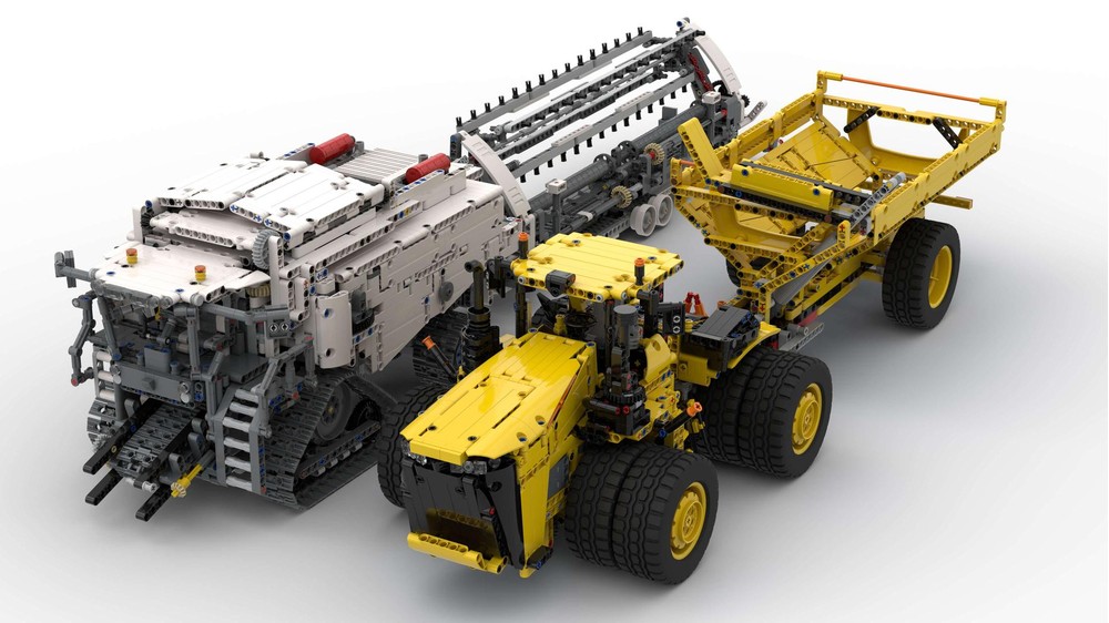 LEGO MOC Harvest Pack 42100 Combine Harvester and 42114 John Deere 9620 ...