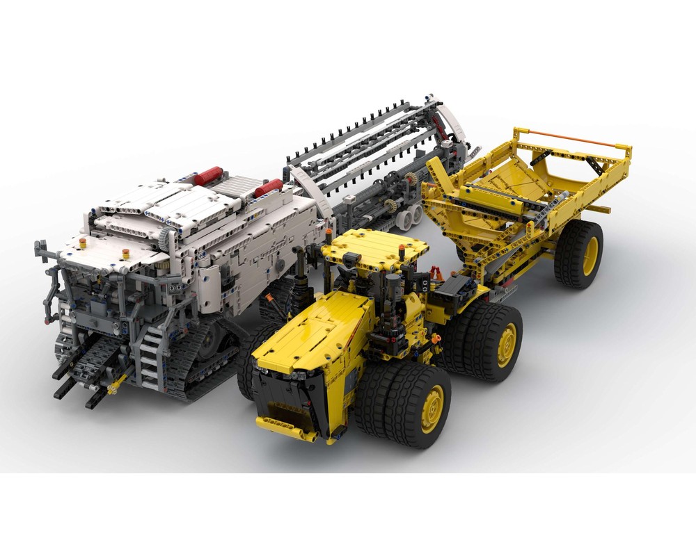 LEGO MOC Harvest Pack 42100 Combine Harvester and 42114 John Deere 9620 ...