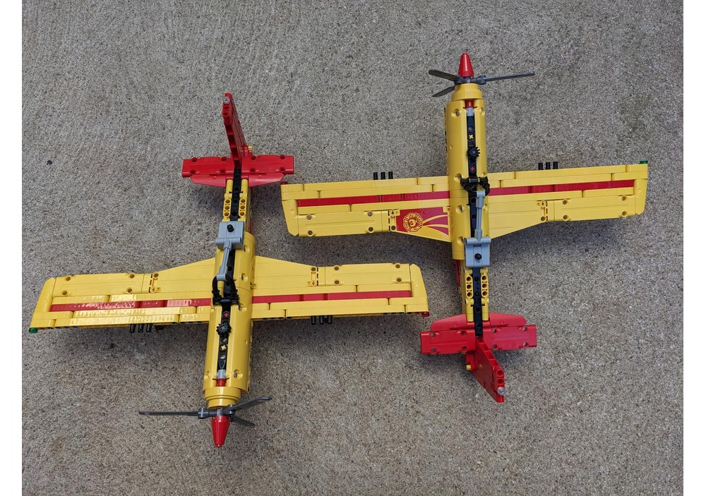 LEGO MOC P-51D Mustang... x2! (42152 Firefighter Aircraft) by jpgon ...